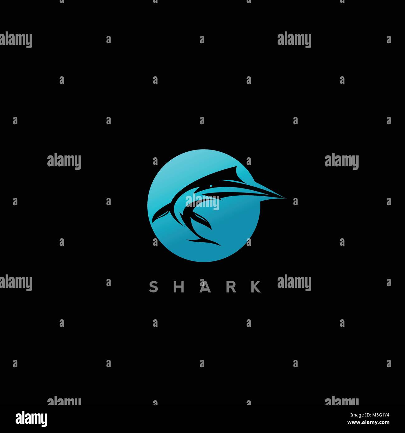 blue and black logo with typography Stock Vector Image & Art - Alamy