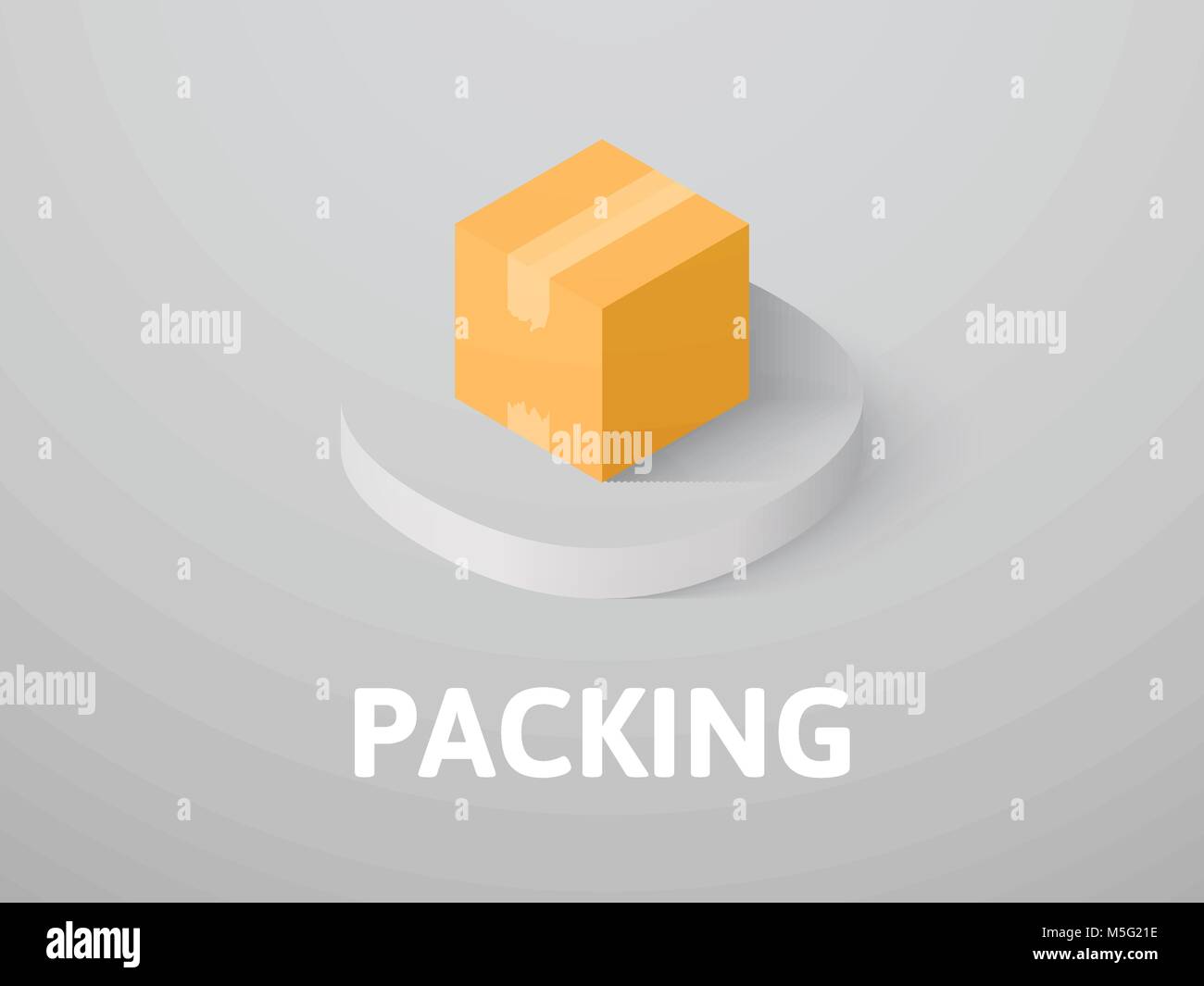 Moving boxes and perspective Stock Vector Images - Alamy
