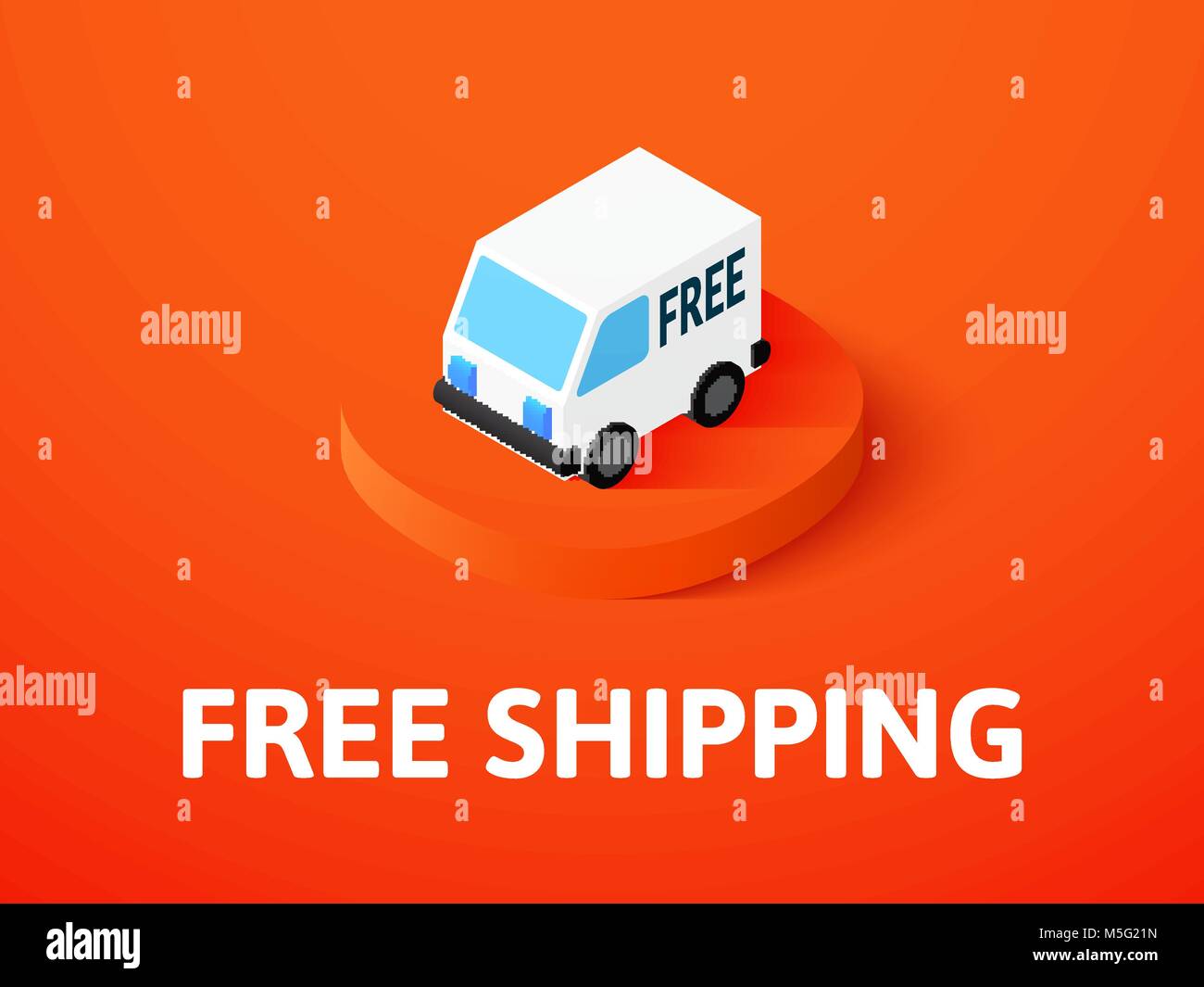 Delivery box isometric style hi-res stock photography and images - Alamy