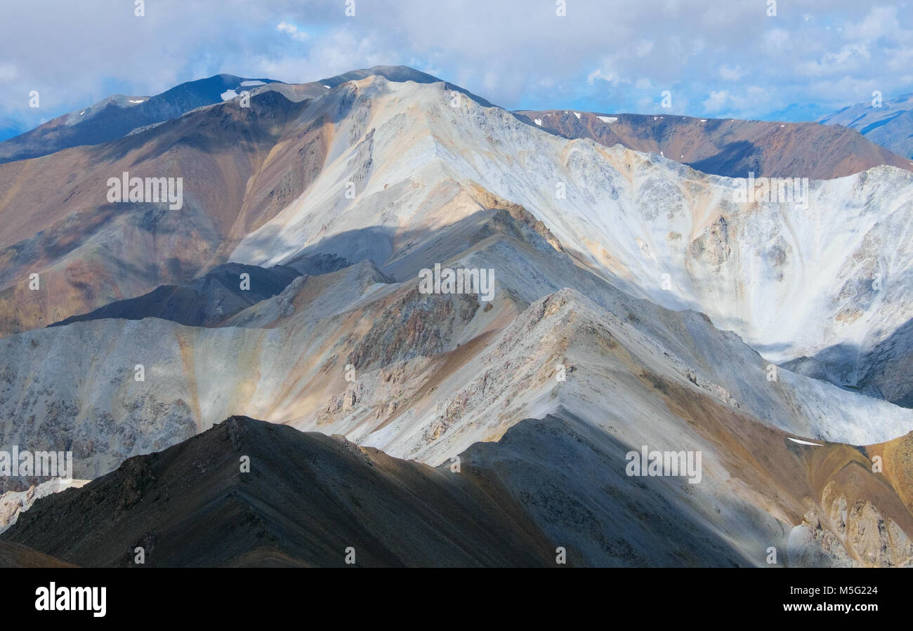 Multi-colored mountains of sedimentary rocks Stock Photo - Alamy