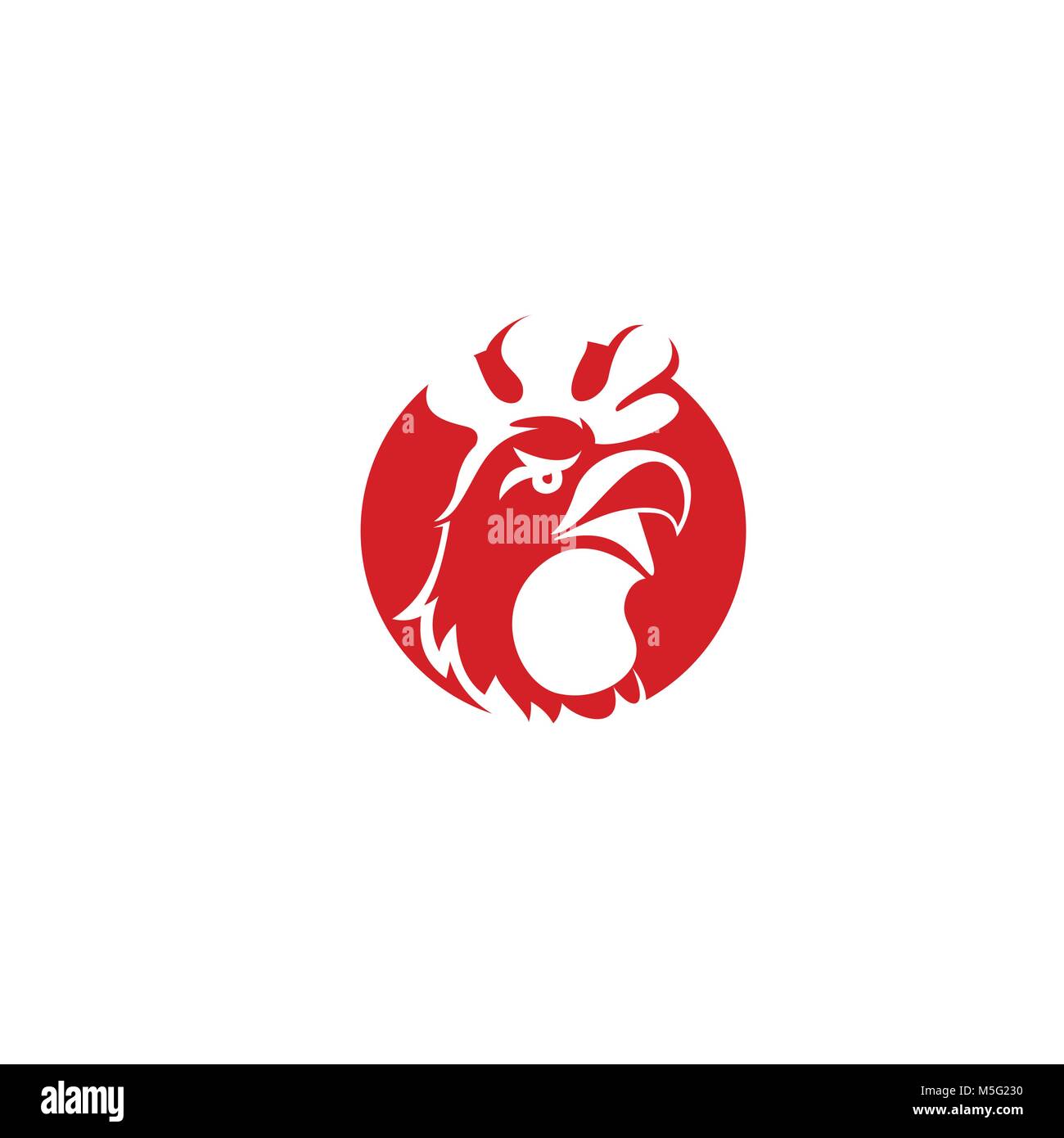 minimal chicken logo Vector illustration Stock Vector Image & Art - Alamy
