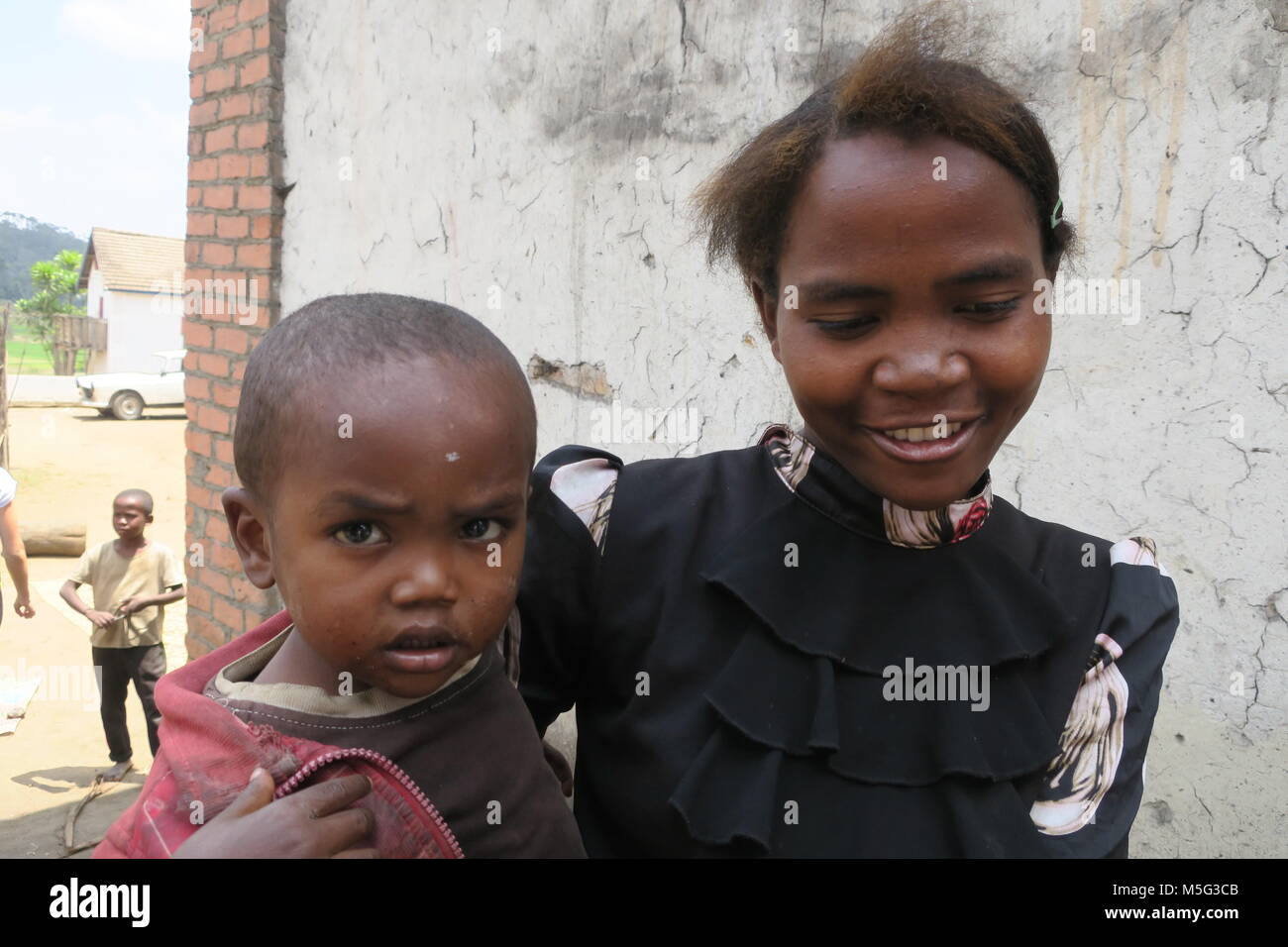 Cute kids of Madagascar Stock Photo - Alamy