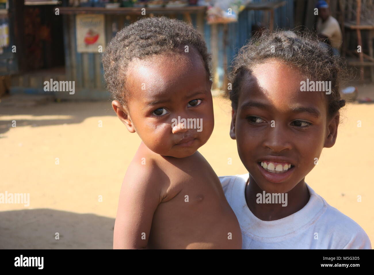 Cute kids of Madagascar Stock Photo - Alamy