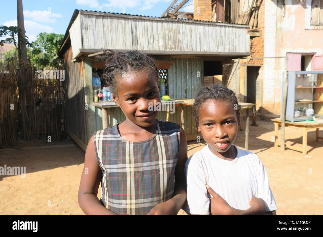 Cute kids of Madagascar Stock Photo - Alamy