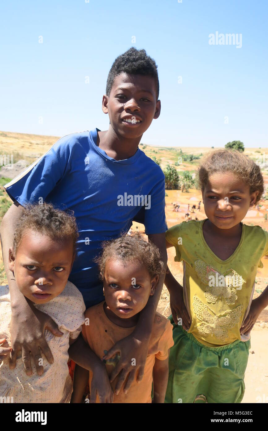 Cute kids of Madagascar Stock Photo - Alamy