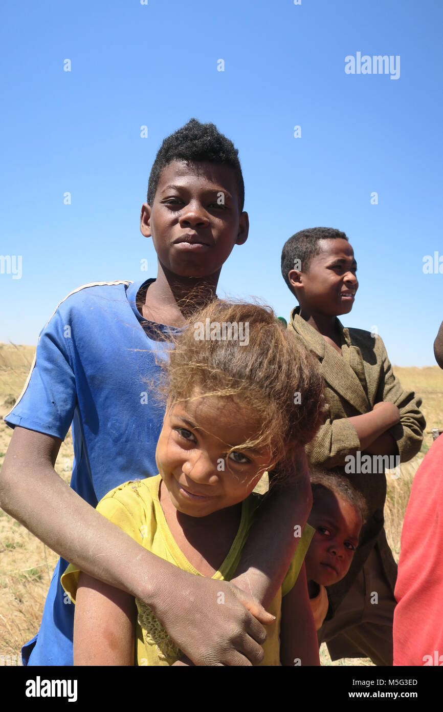 Cute kids of Madagascar Stock Photo - Alamy