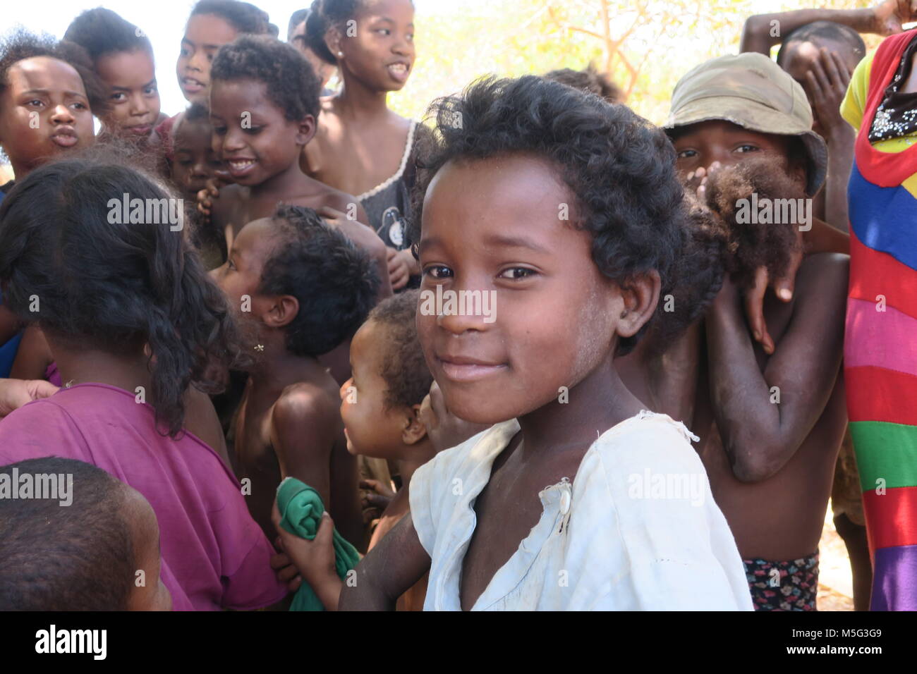 Cute kids of Madagascar Stock Photo - Alamy