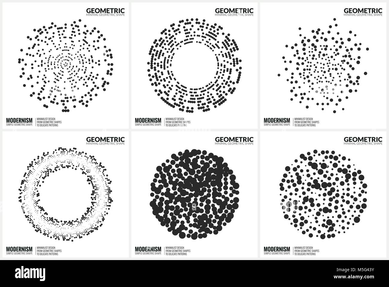 Universal Halftone Geometric Shapes For Design Stock Vector Image & Art - Alamy