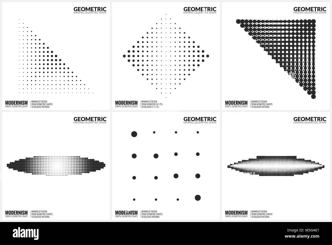 Universal Halftone Geometric Shapes For Design Stock Vector Image & Art - Alamy