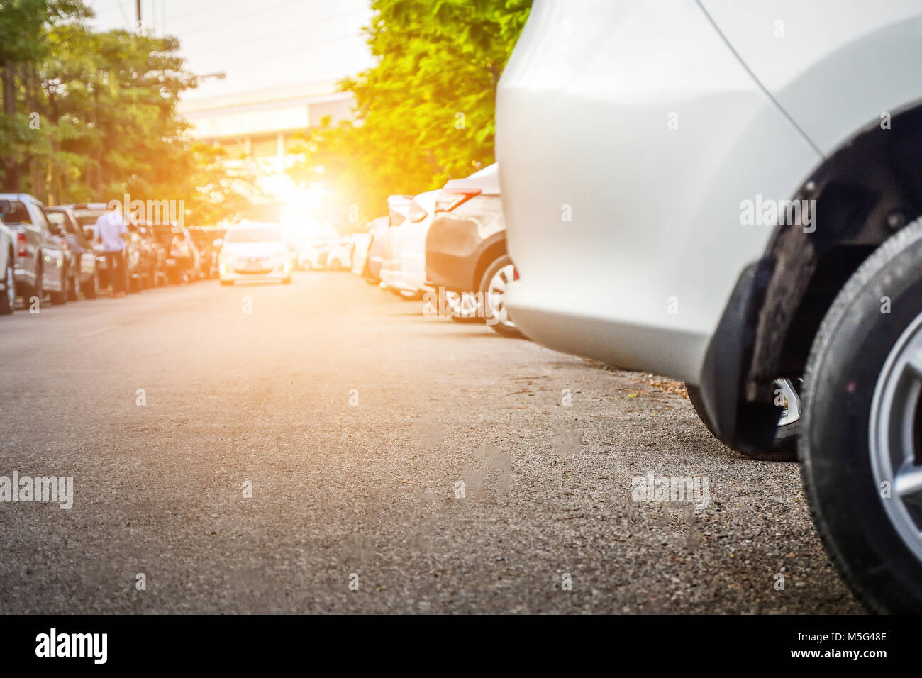 Car driving on highway road Stock Photo - Alamy