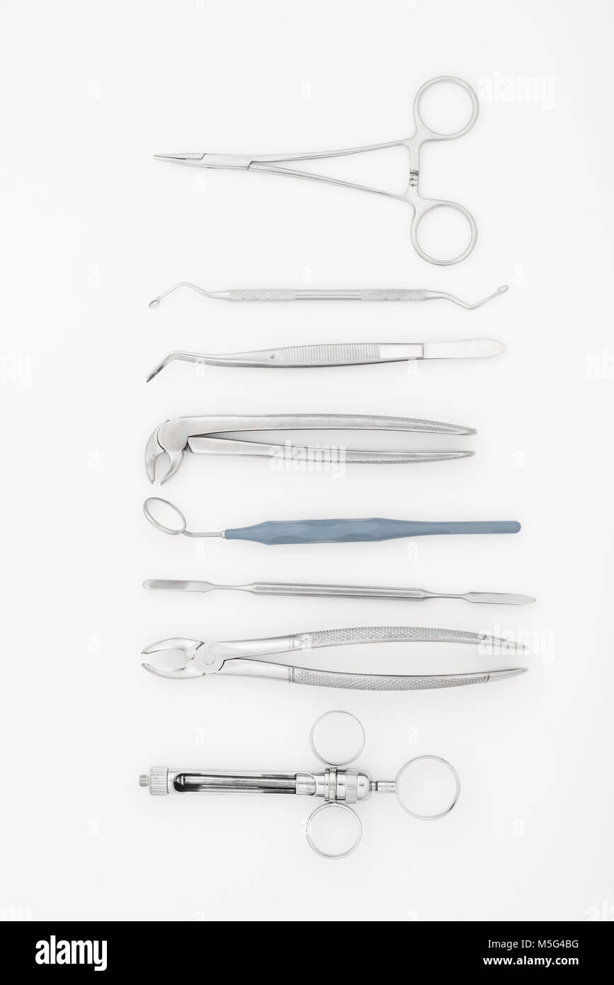 set of dental instruments Stock Photo - Alamy