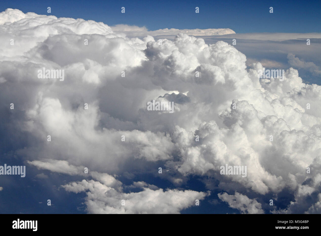 View of clouds from a airplane, Africa Stock Photo - Alamy