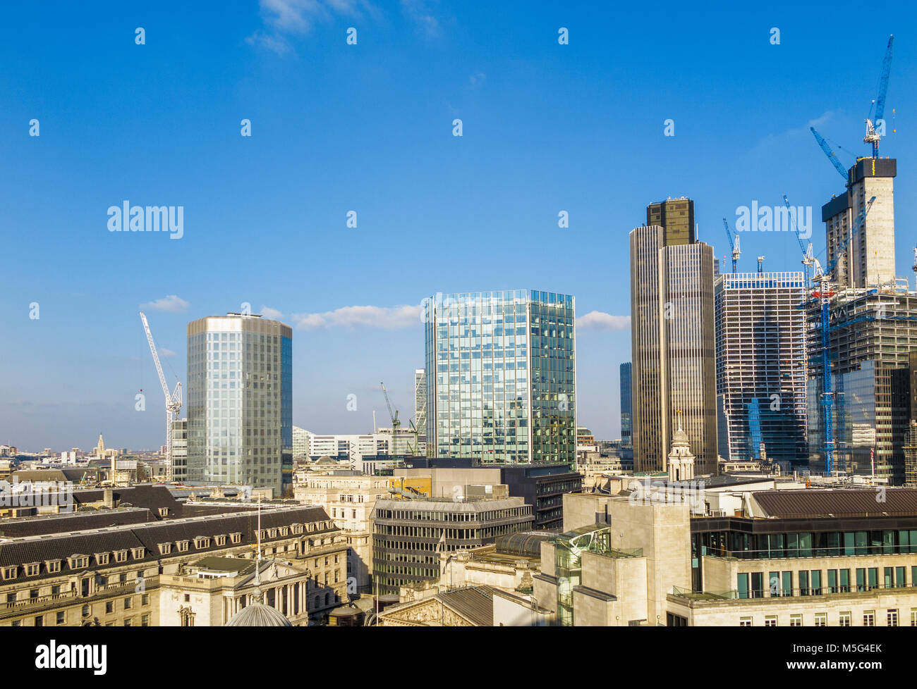 View of City of London Skyline: Angel Court, Stock Exchange Tower ...