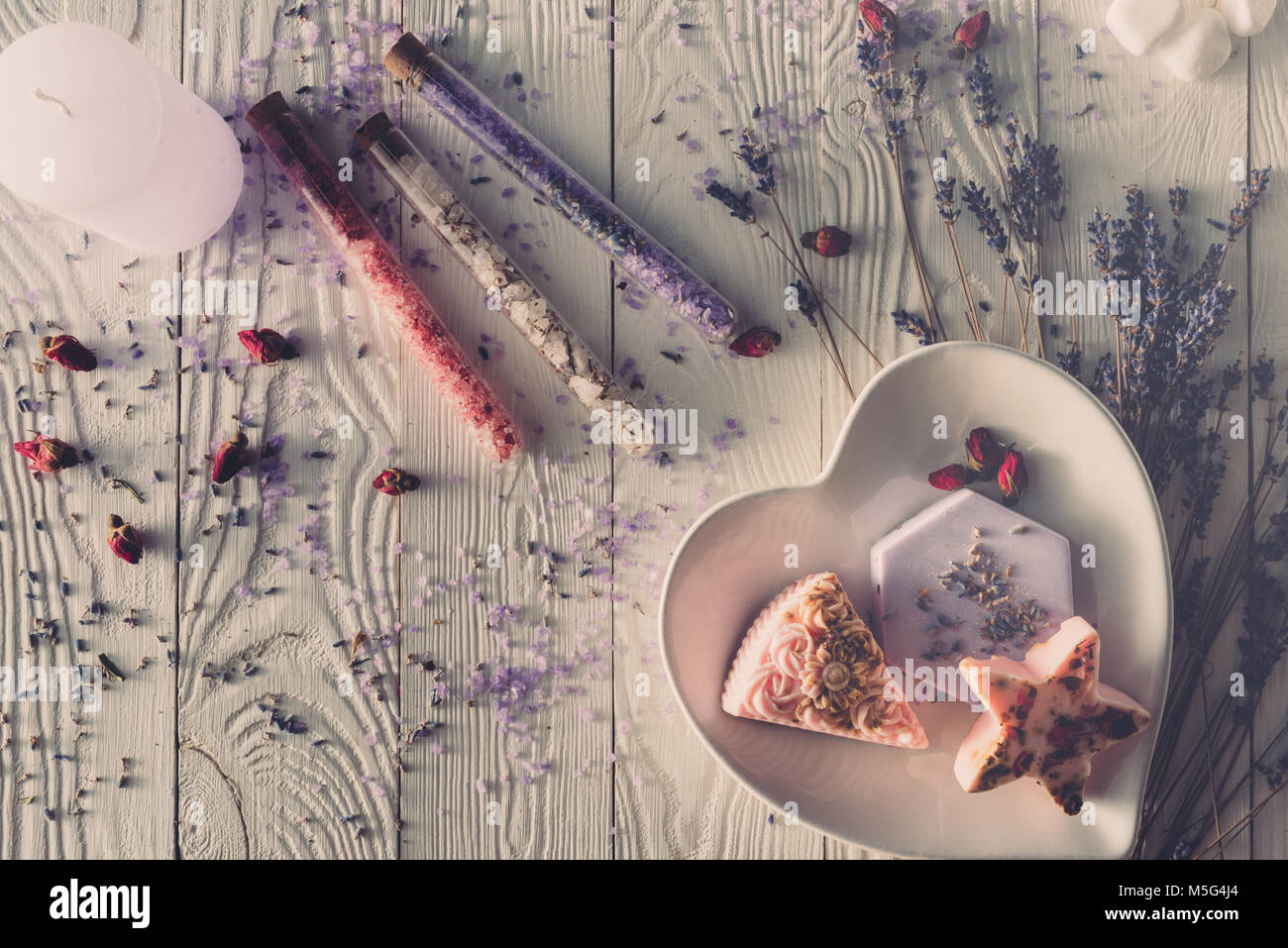 Preparation for spa therapy Stock Photo - Alamy