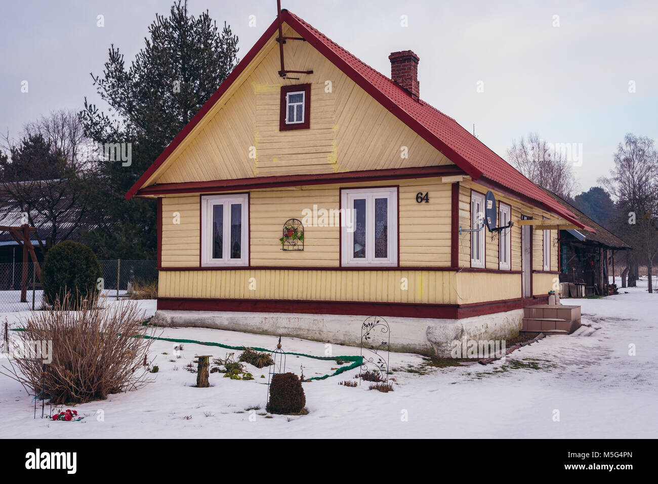 House in Kruszyniany village, former Polish Tatars settlement within ...