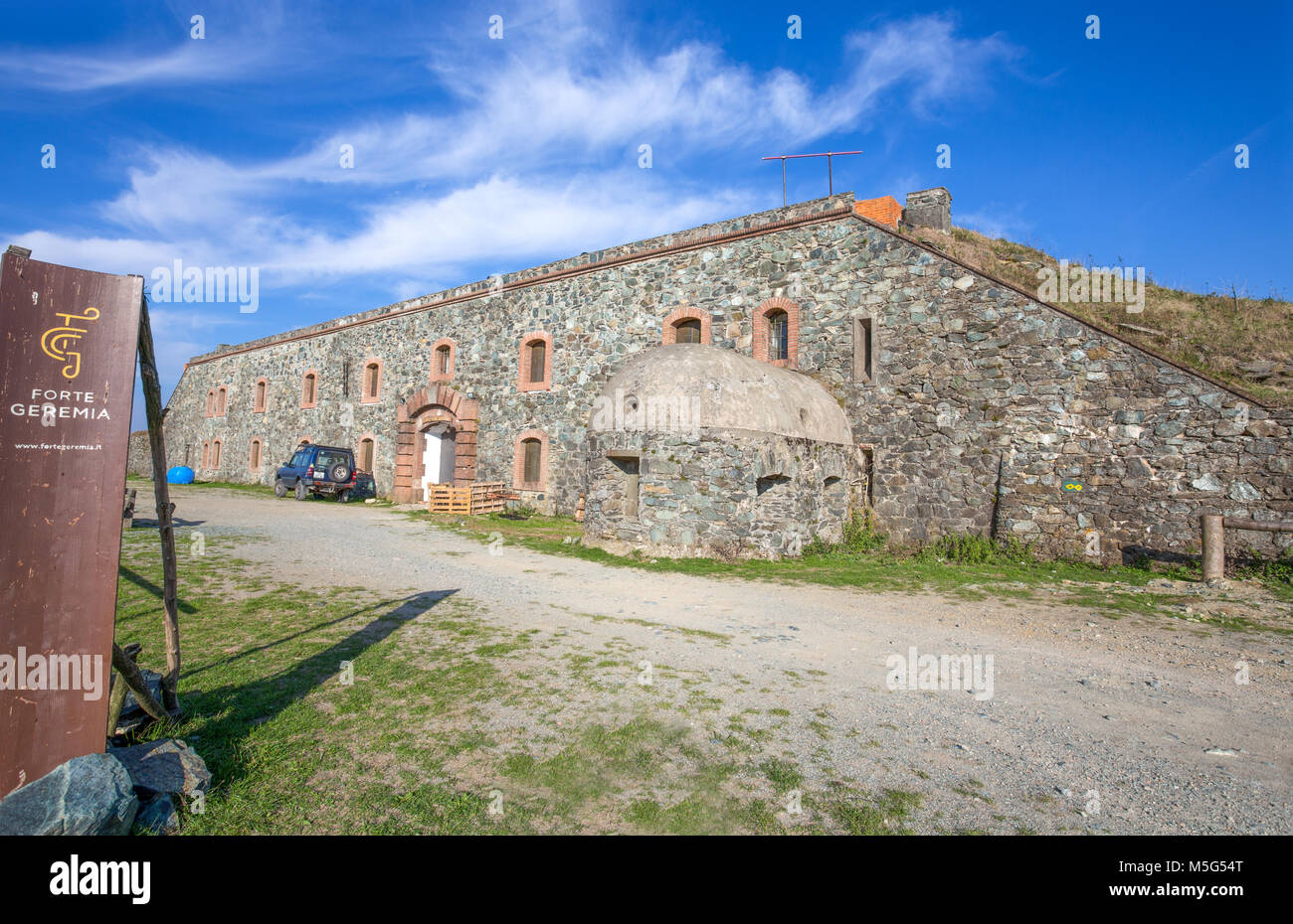MASONE, ITALY, SEPTEMBER 28, 2017 - Geremia fort is a military fortress ...