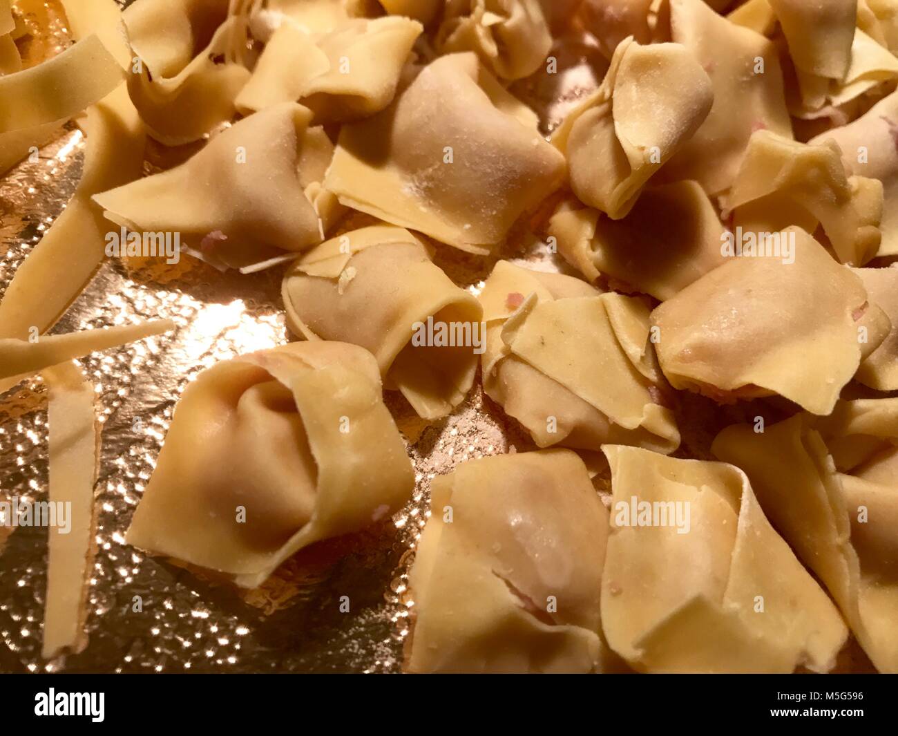 Fresh home made tagliatelle hi-res stock photography and images - Alamy