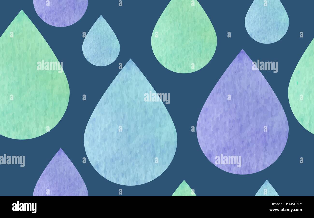 Seamless pattern raindrops textured, vector Stock Vector Image & Art ...