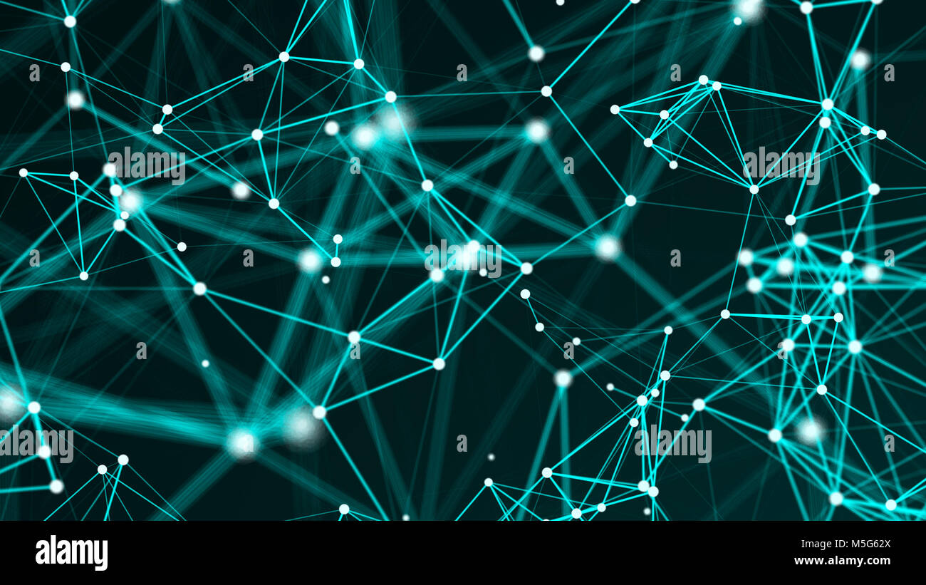 Abstract connection dots. Technology background. Digital illustration. Network concept Stock ...