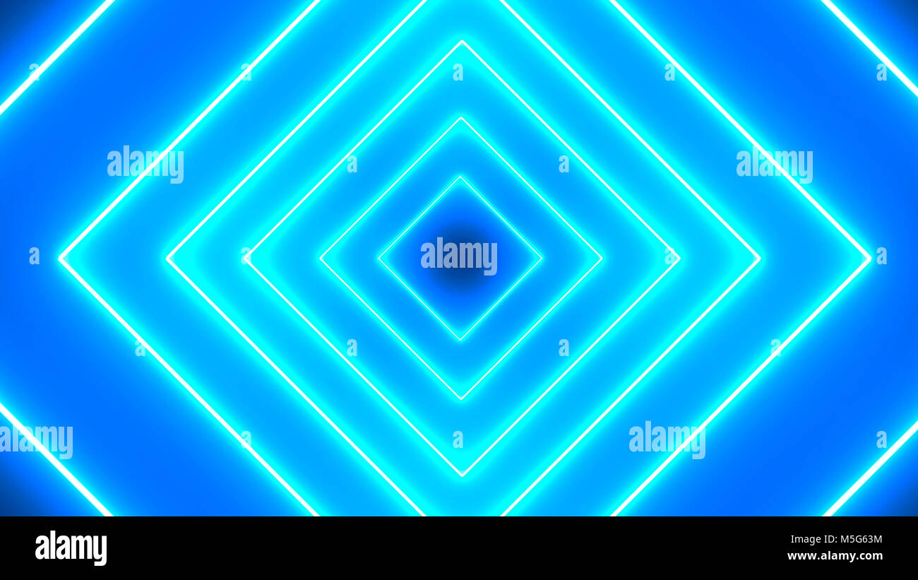 Abstract background with neon squares Stock Photo - Alamy
