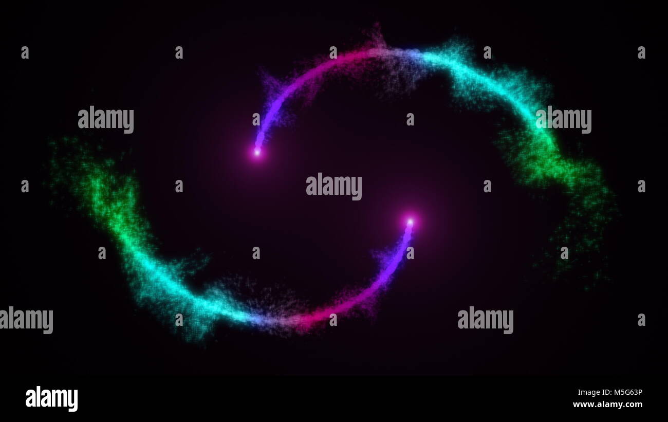 Opening intro Flash light, Lens flare, rotation Particles Stock Photo ...