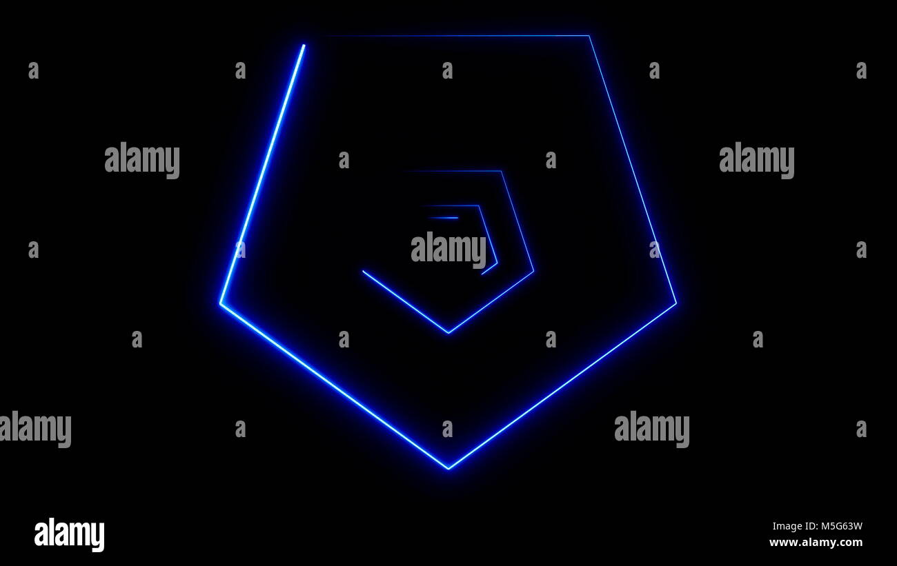 Abstract background with neon polygons Stock Photo - Alamy