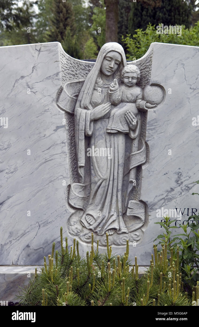 Grave design, grave stone Stock Photo - Alamy