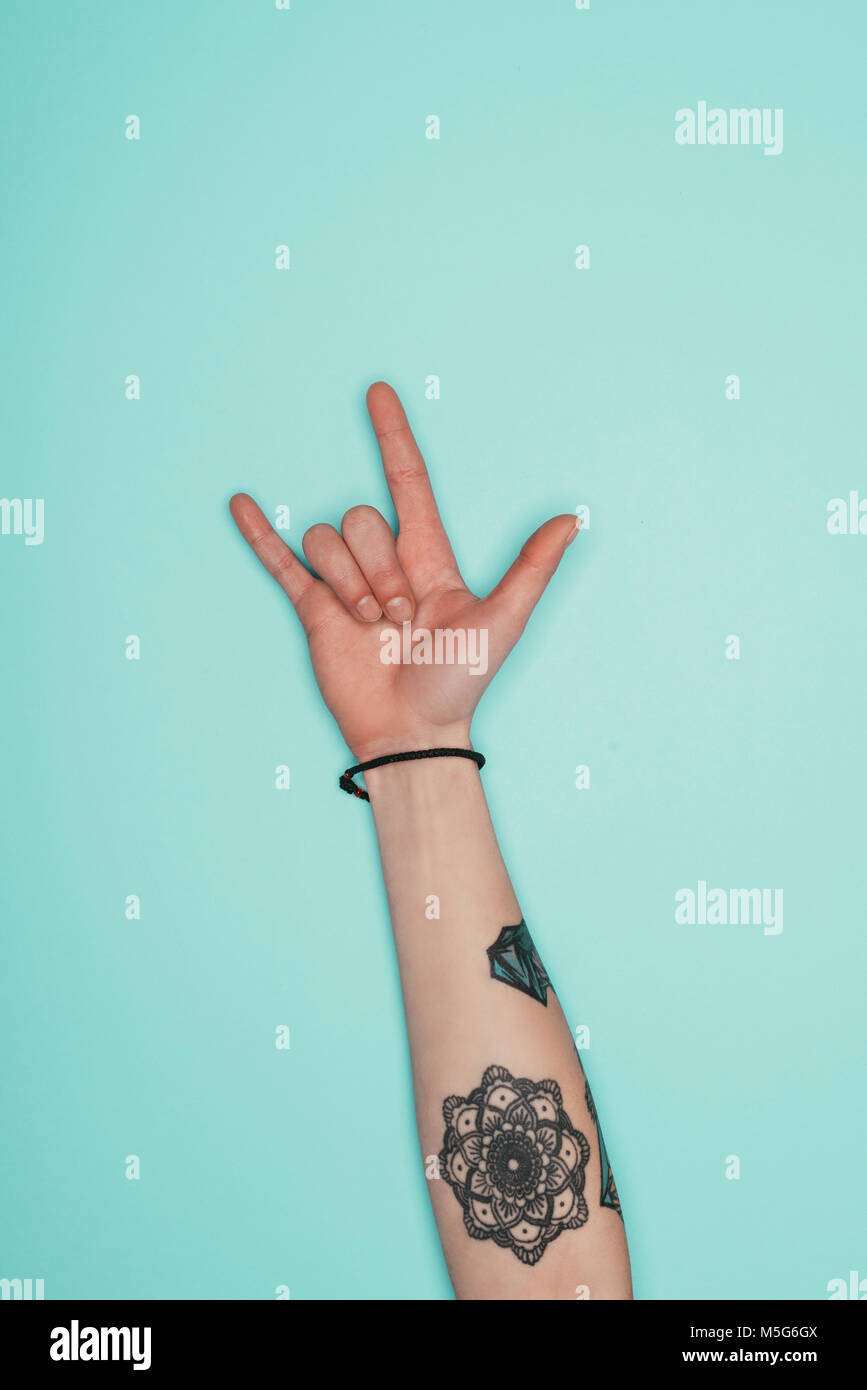 Turquoise blue sign hi-res stock photography and images - Alamy