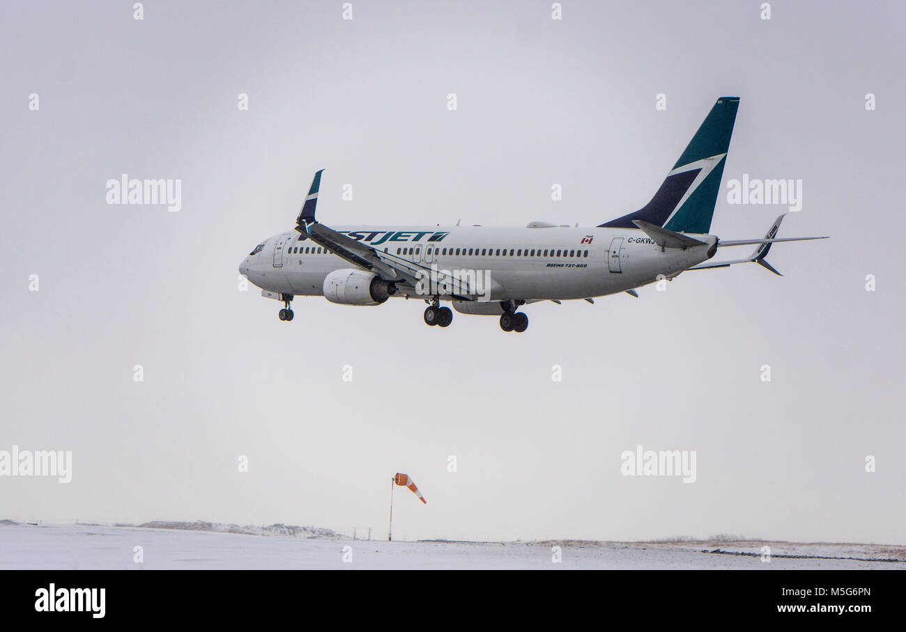WestJet Calgary Alberta Canada Stock Photo - Alamy