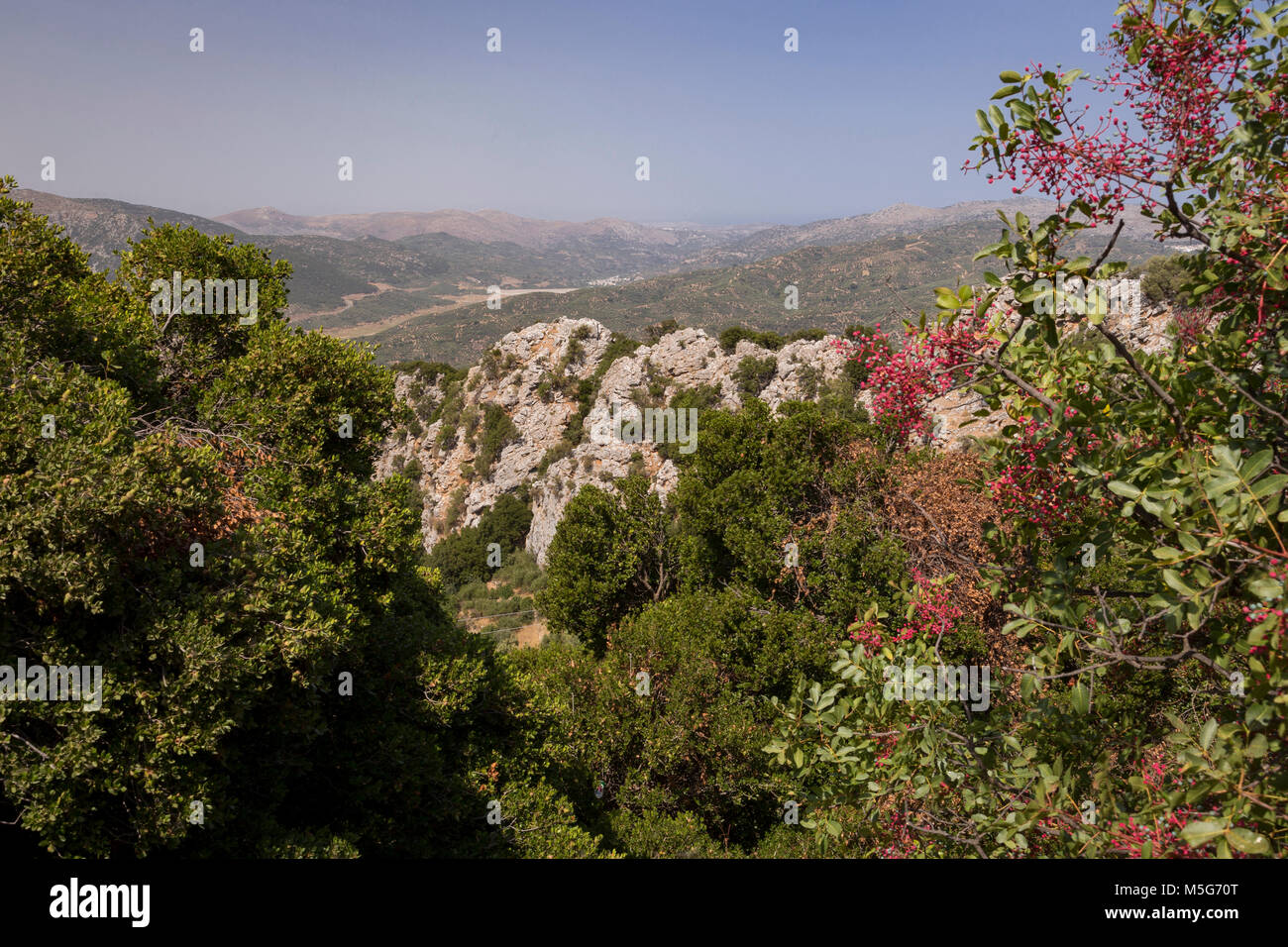 The rugged Mediterranean landscape of central Crete near Kera Stock ...