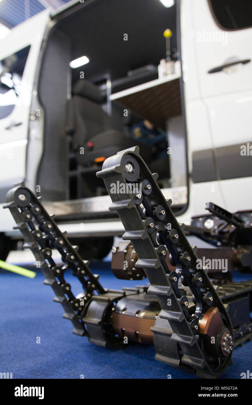 Military robot for discovery and searching on the remote control ...