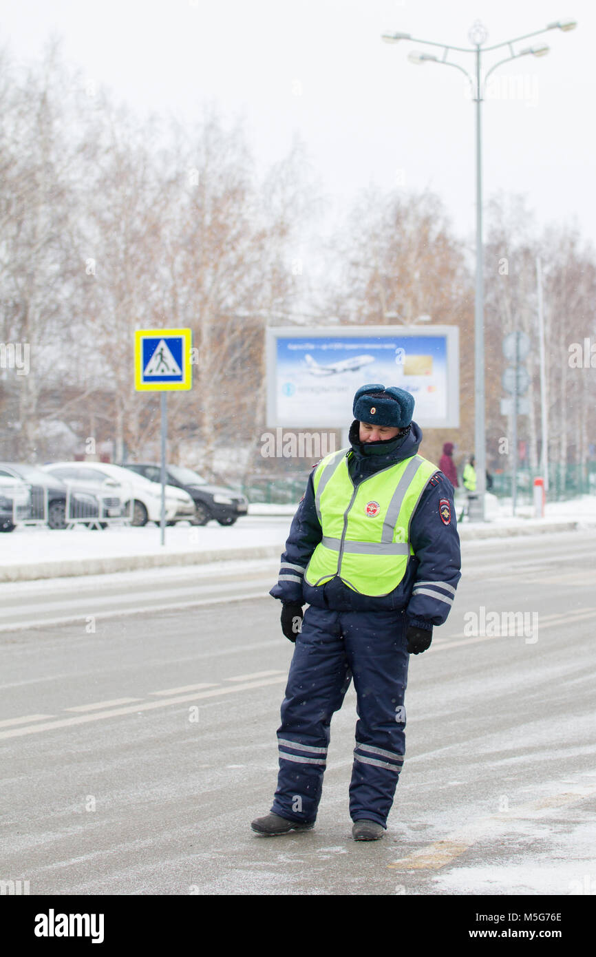 Kazan, Russia, 17 november 2016, Russian policeman in uniform in ...