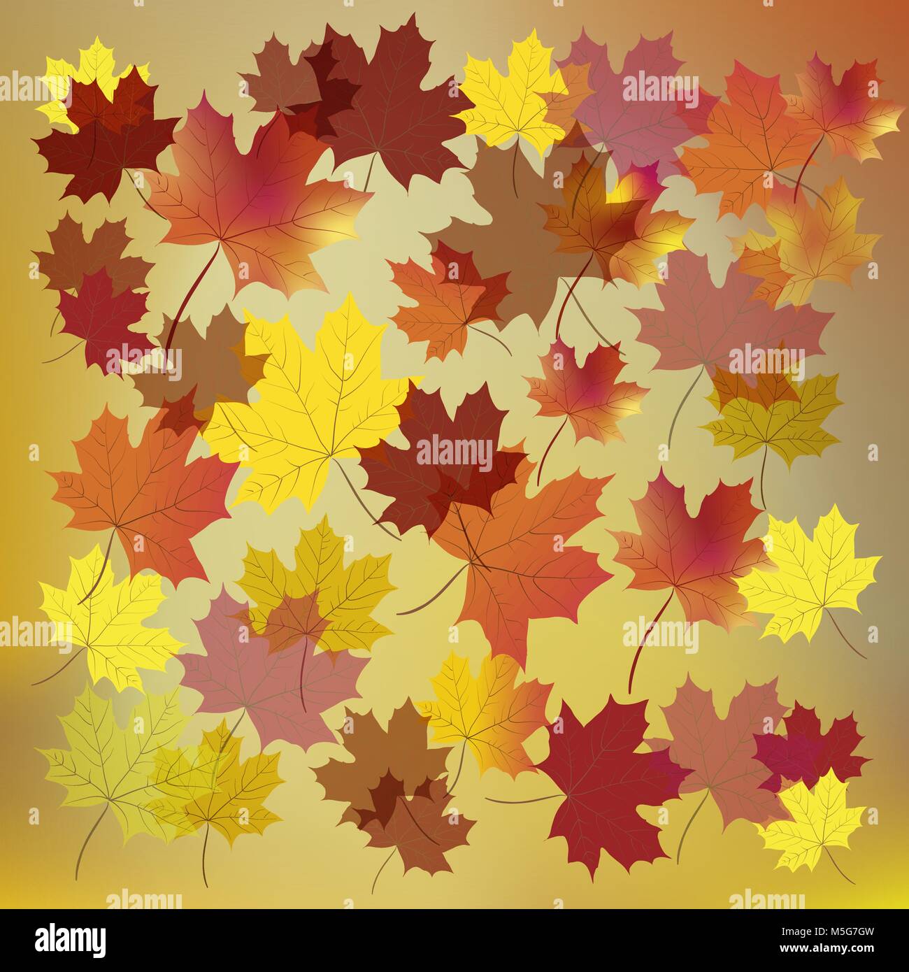 Autumn leaves and inspiration Vector - illustration Stock Vector Image ...