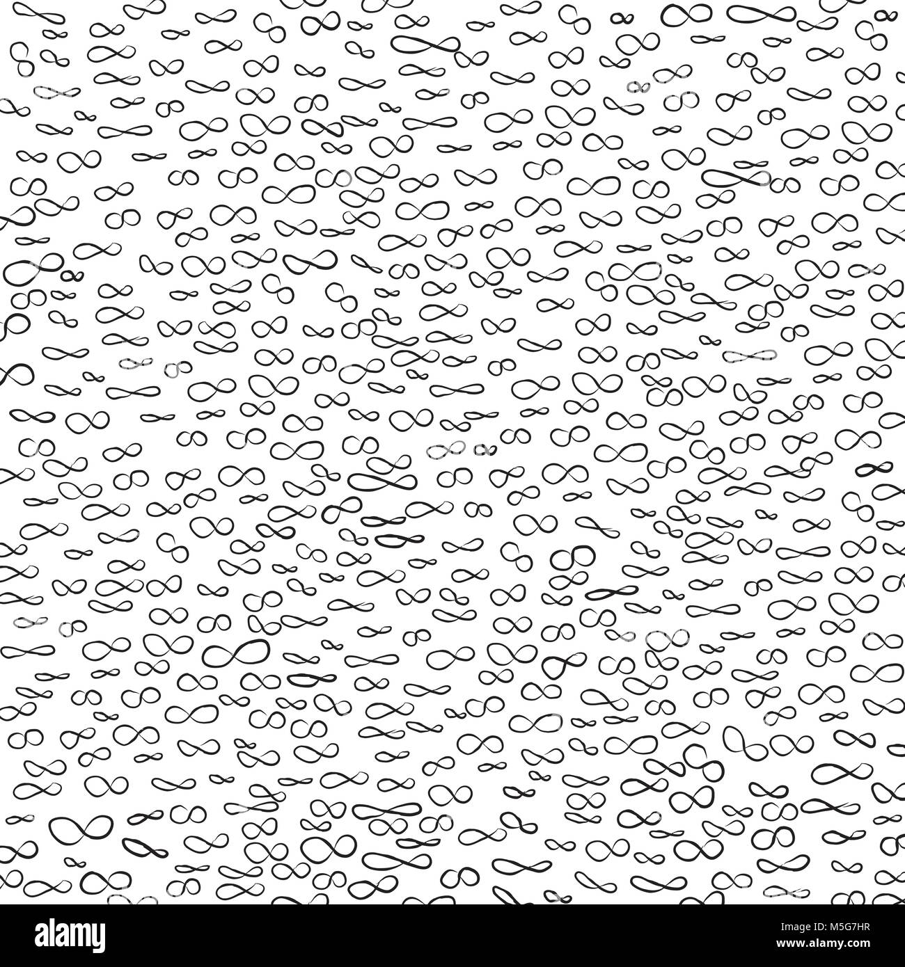 Infinity - Black drawn abstract vector background Stock Vector Image ...