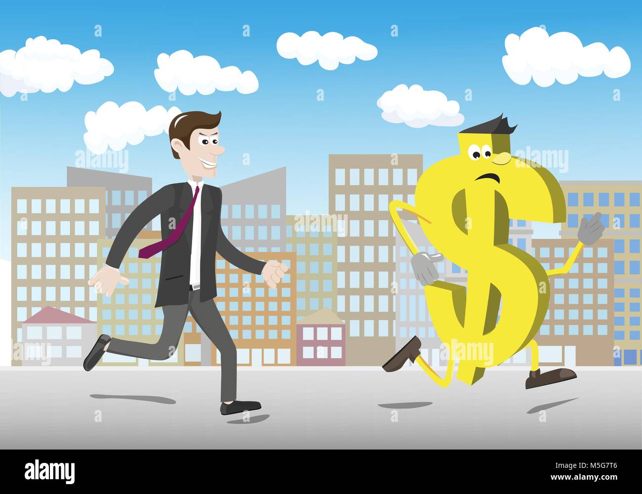 Chasing a dollar sign hi-res stock photography and images - Alamy