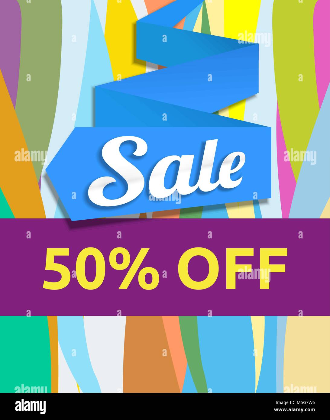 Color abstract sale poster - vector illustration Stock Vector Image ...