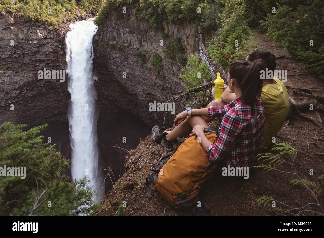 Sitting by waterfall hi-res stock photography and images - Alamy