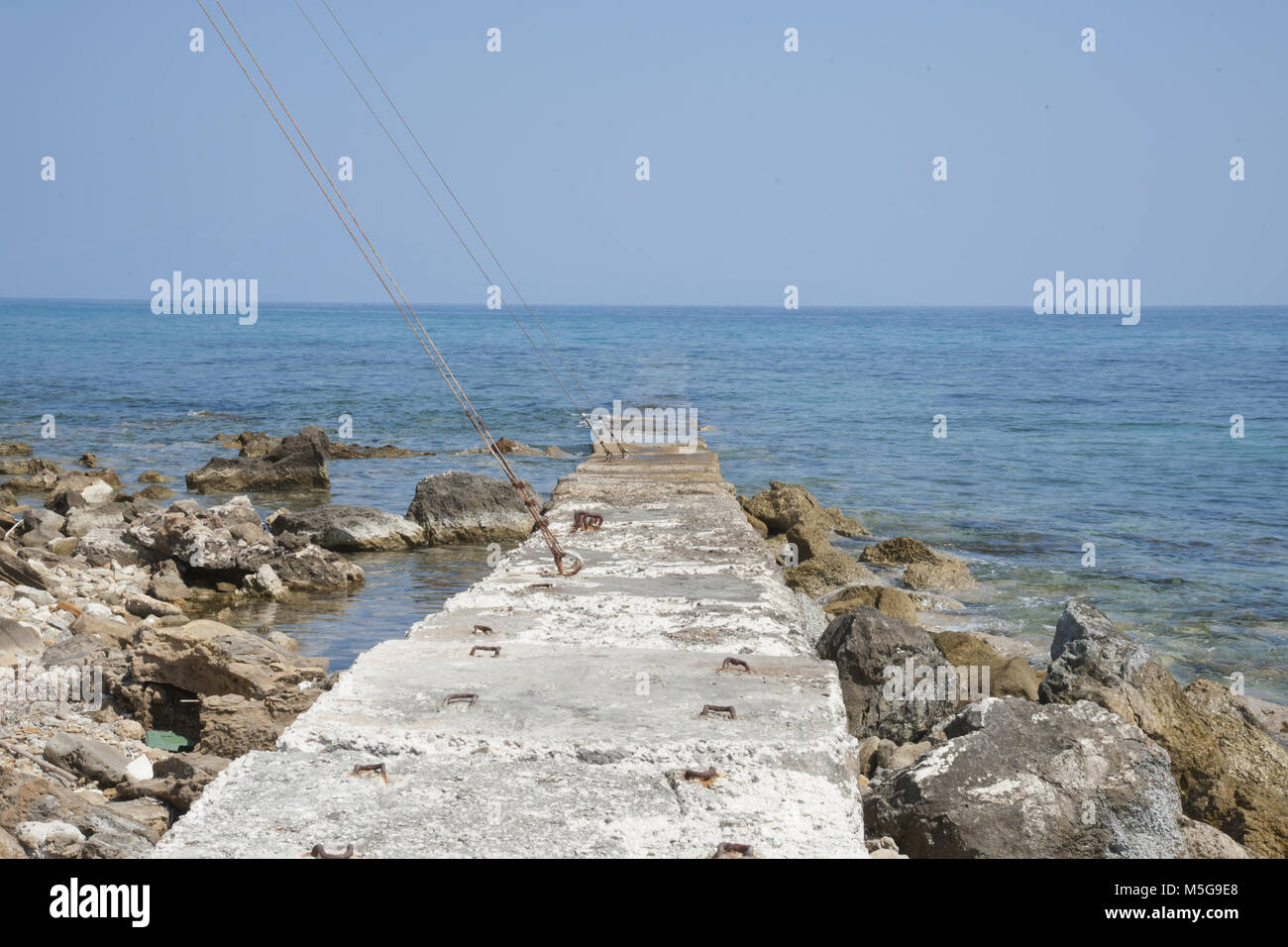 Greece walkway hi-res stock photography and images - Alamy