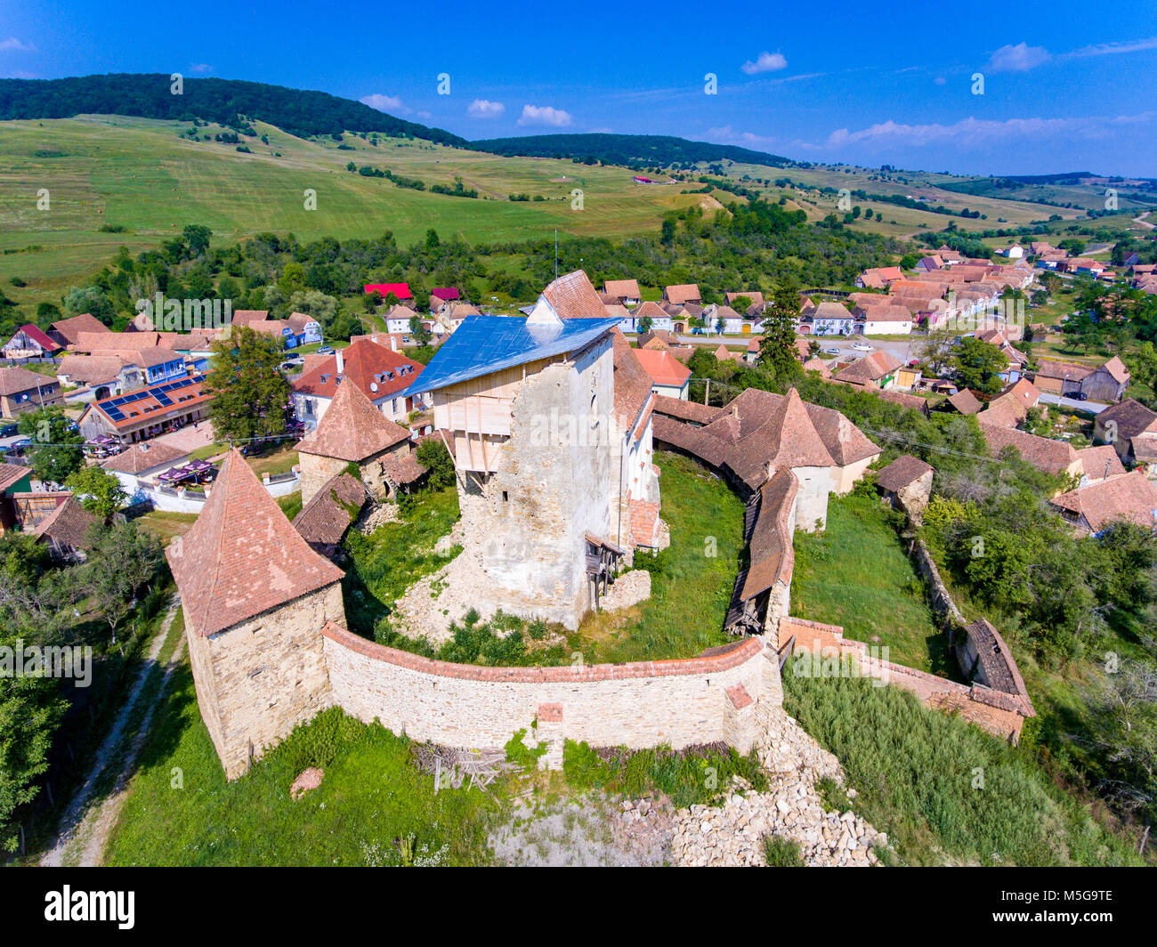 Roades Fortified Saxon Church in Transylvania Romania near Sighisoara ...