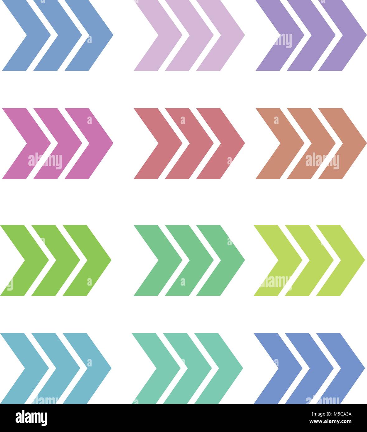 Arrow Icon Sign Set. Vector Illustration Stock Vector Image & Art - Alamy