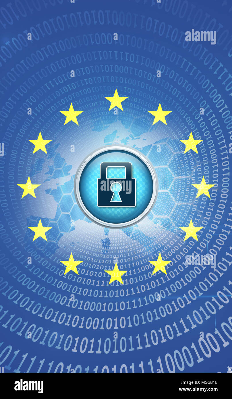 European union flag with safety concept Stock Photo - Alamy