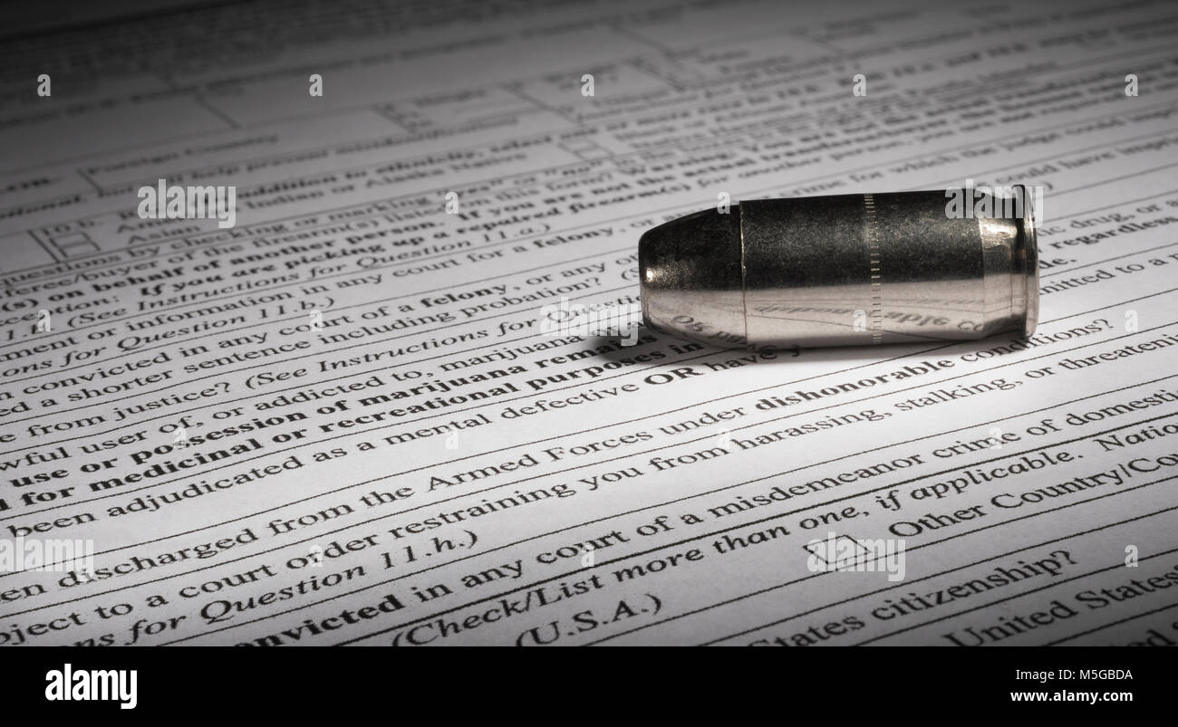 Cartridge above the dischonorable discharge question the FBI's NICS gun ...