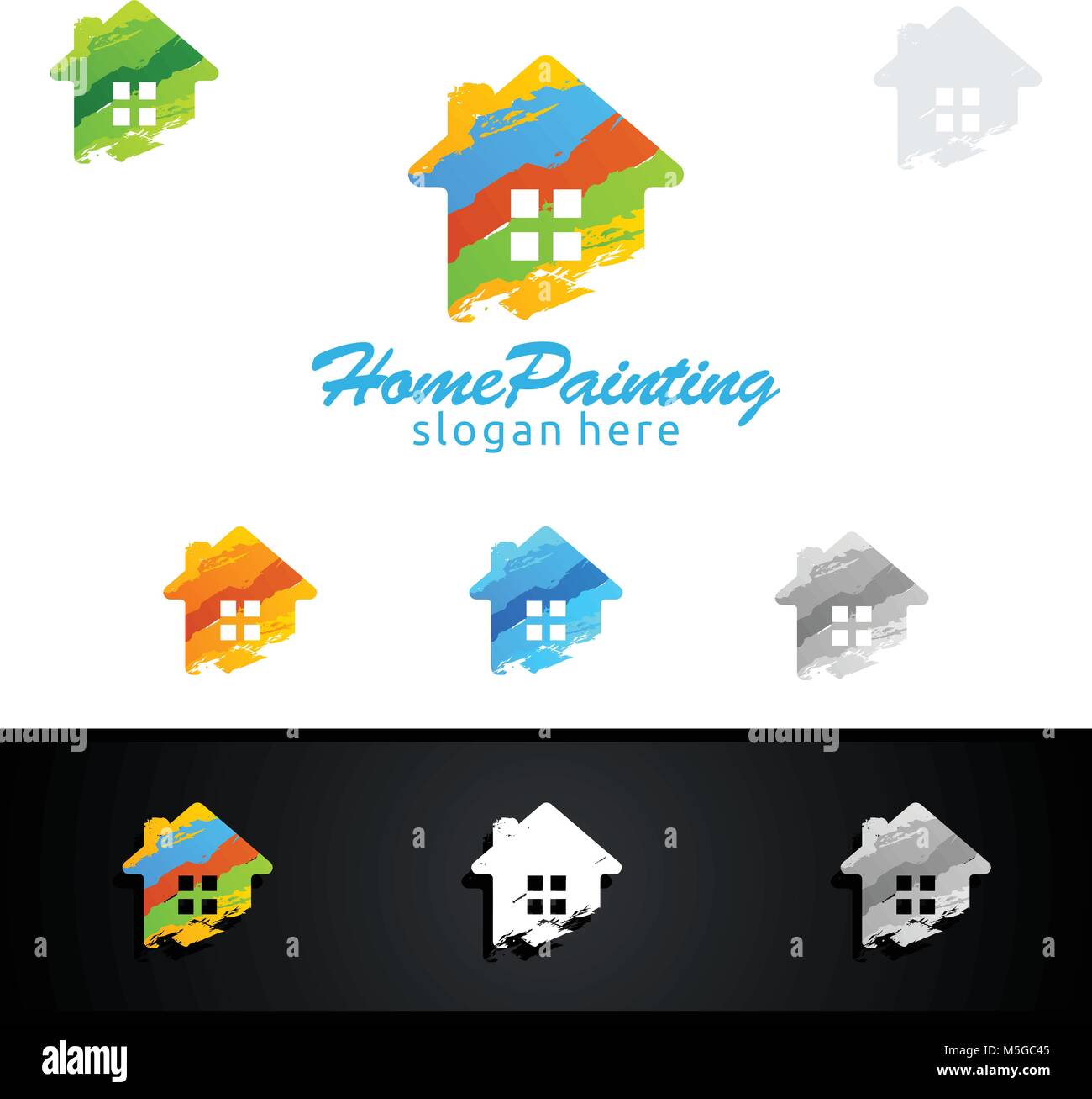 Home Painting Vector Logo Design Stock Vector Image & Art - Alamy