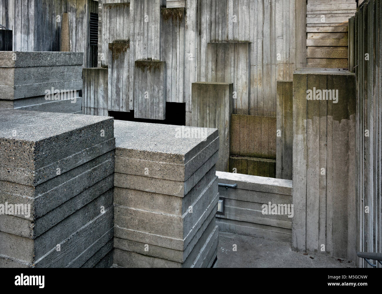 WASHINGTON -Concrete blocks with plenty of lines and angles create ...