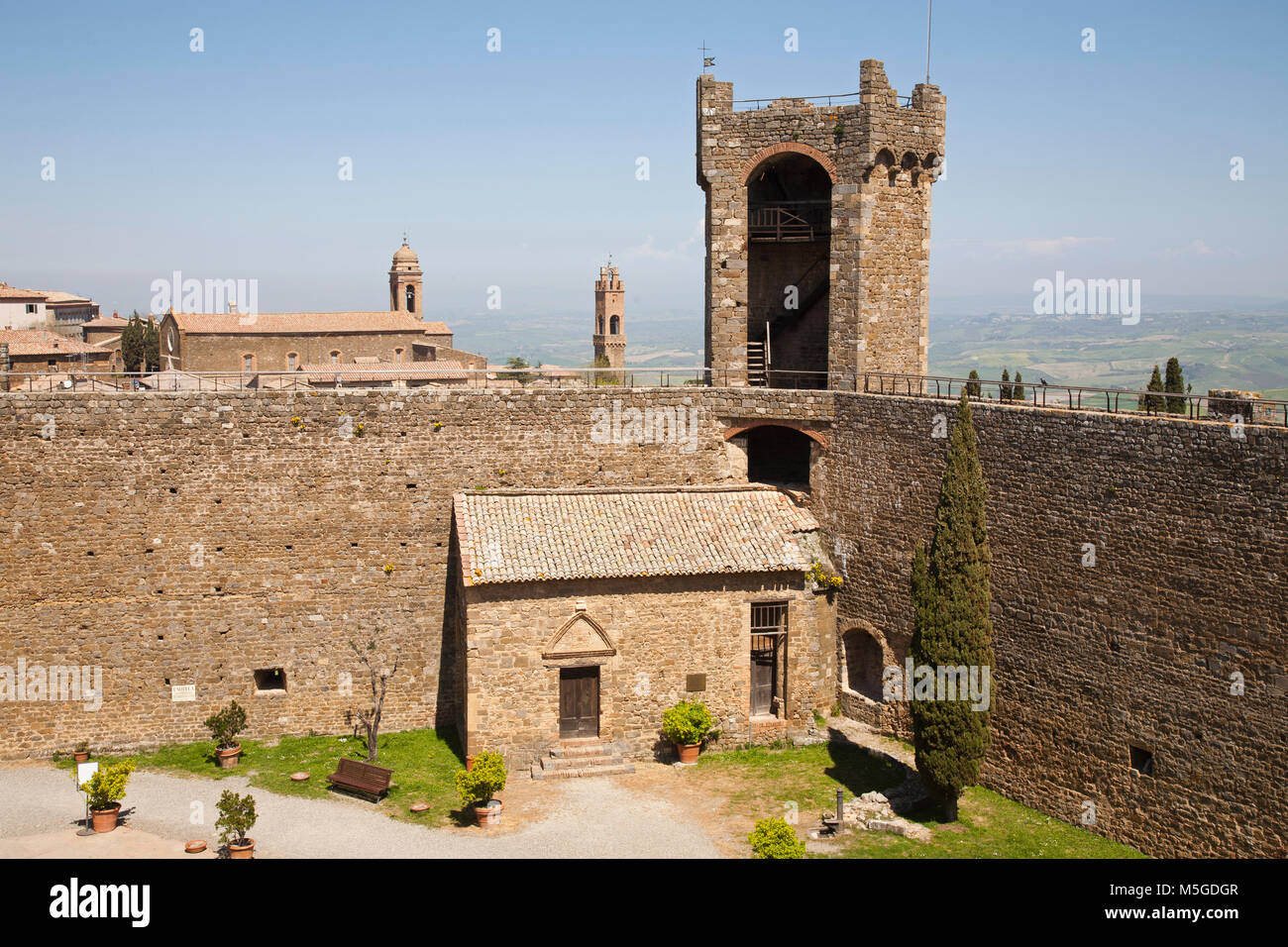 the fortress, Montalcino, Tuscany, Italy, Europe Stock Photo - Alamy