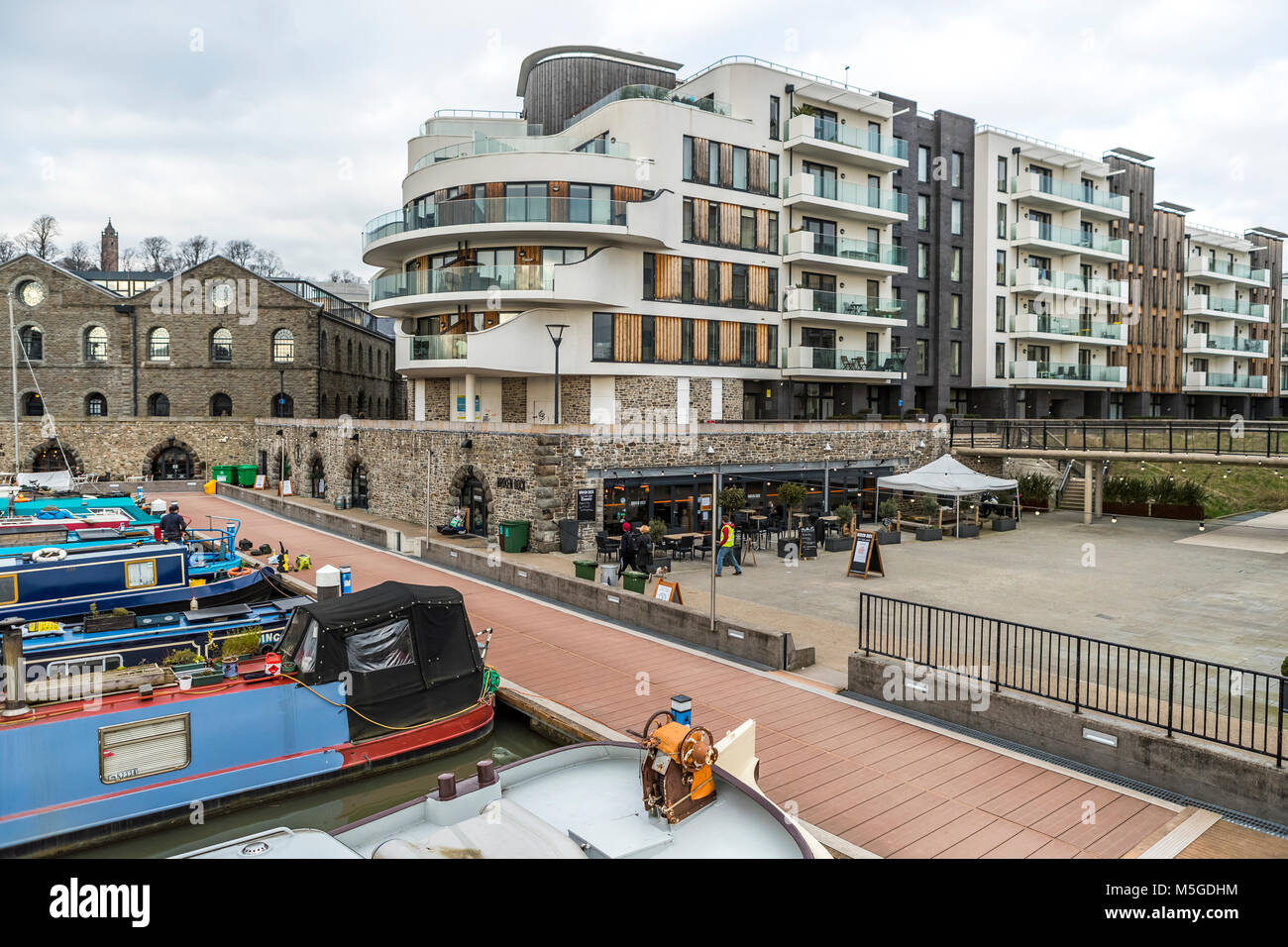 Harbour inlet at Millenium Promenade, Bristol UK Stock Photo - Alamy