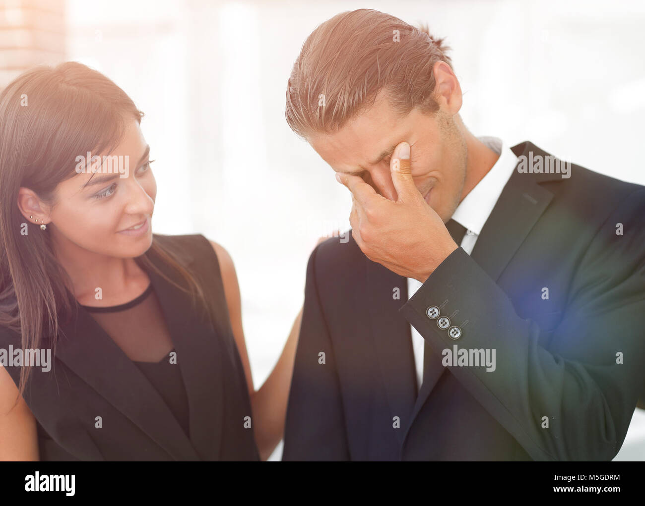 Businessman crying tears hi-res stock photography and images - Alamy
