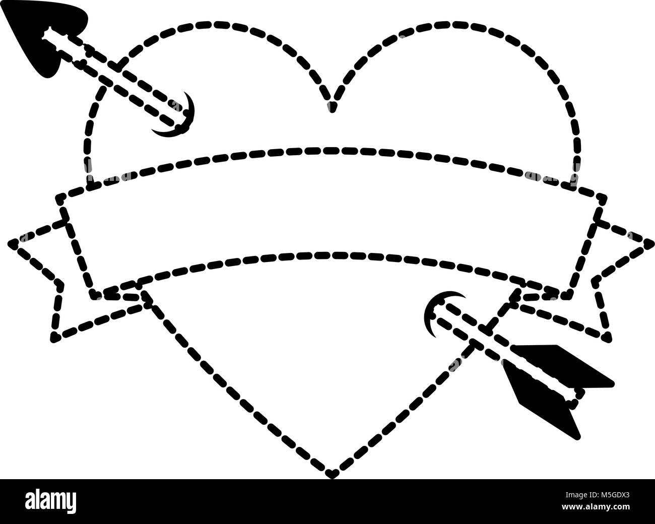 heart love with arrow romantic icon Stock Vector Image & Art - Alamy