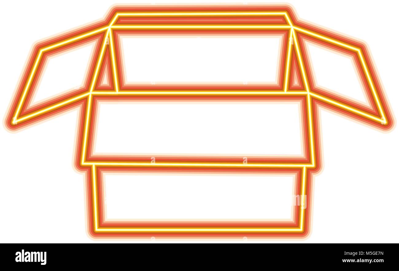 open cardboard box packaging storage Stock Vector Image & Art - Alamy