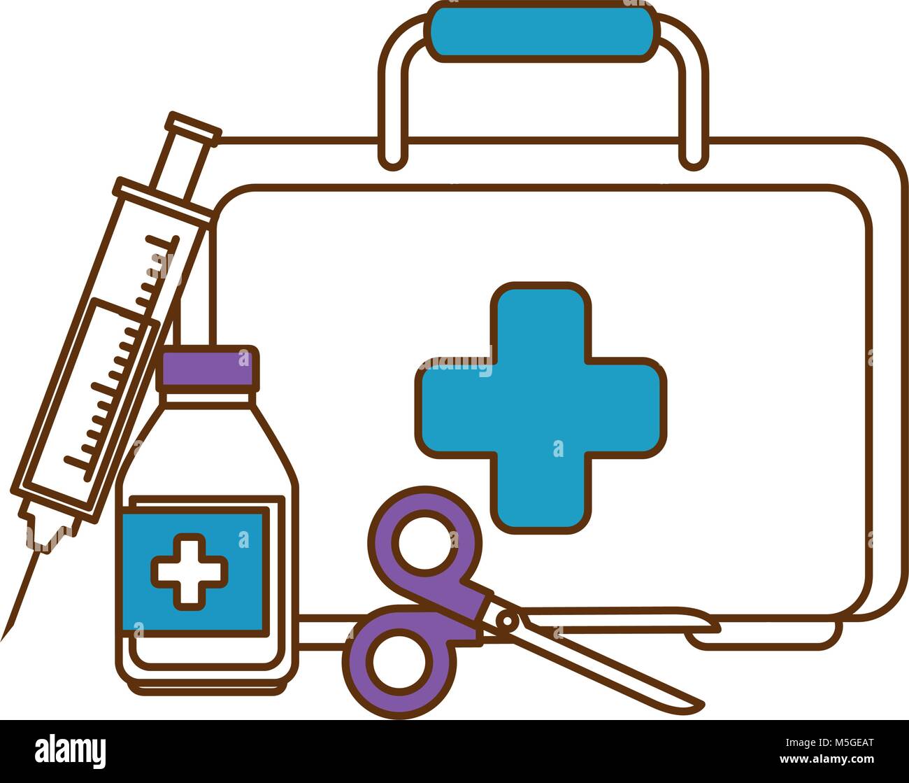 Injection kit Stock Vector Images - Alamy